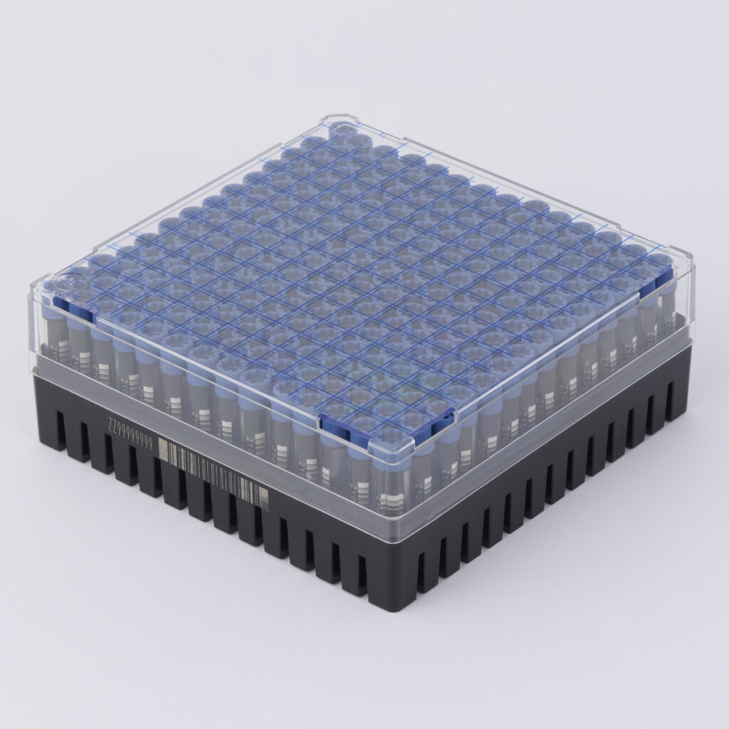 Freeze box for 2D barcoded tubes - Eureka Technologies Inc.