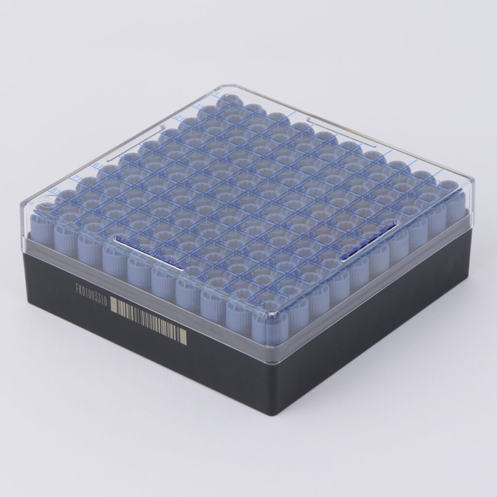 Freeze box for 2D barcoded tubes - Eureka Technologies Inc.