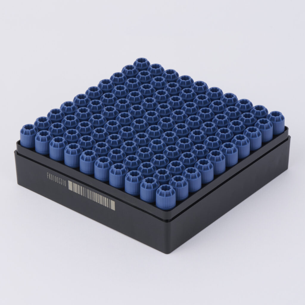 Freeze box for 2D barcoded tubes - Eureka Technologies Inc.